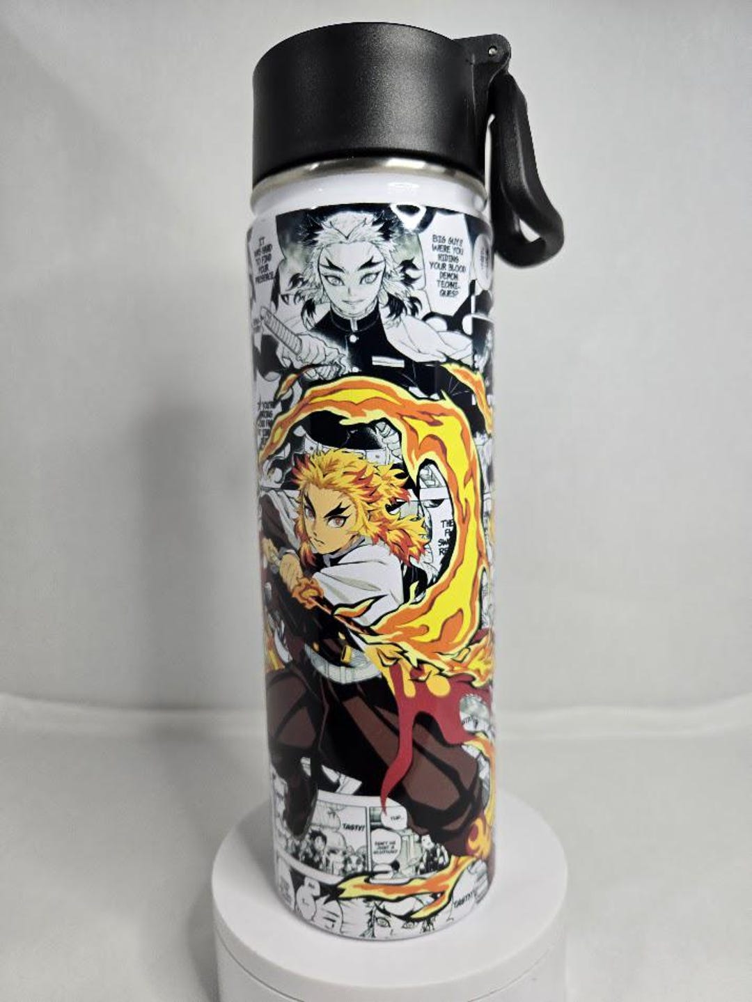 22 OZ Demon Slayer Kyojuro Rengoku Water Bottle Tumbler - Etsy