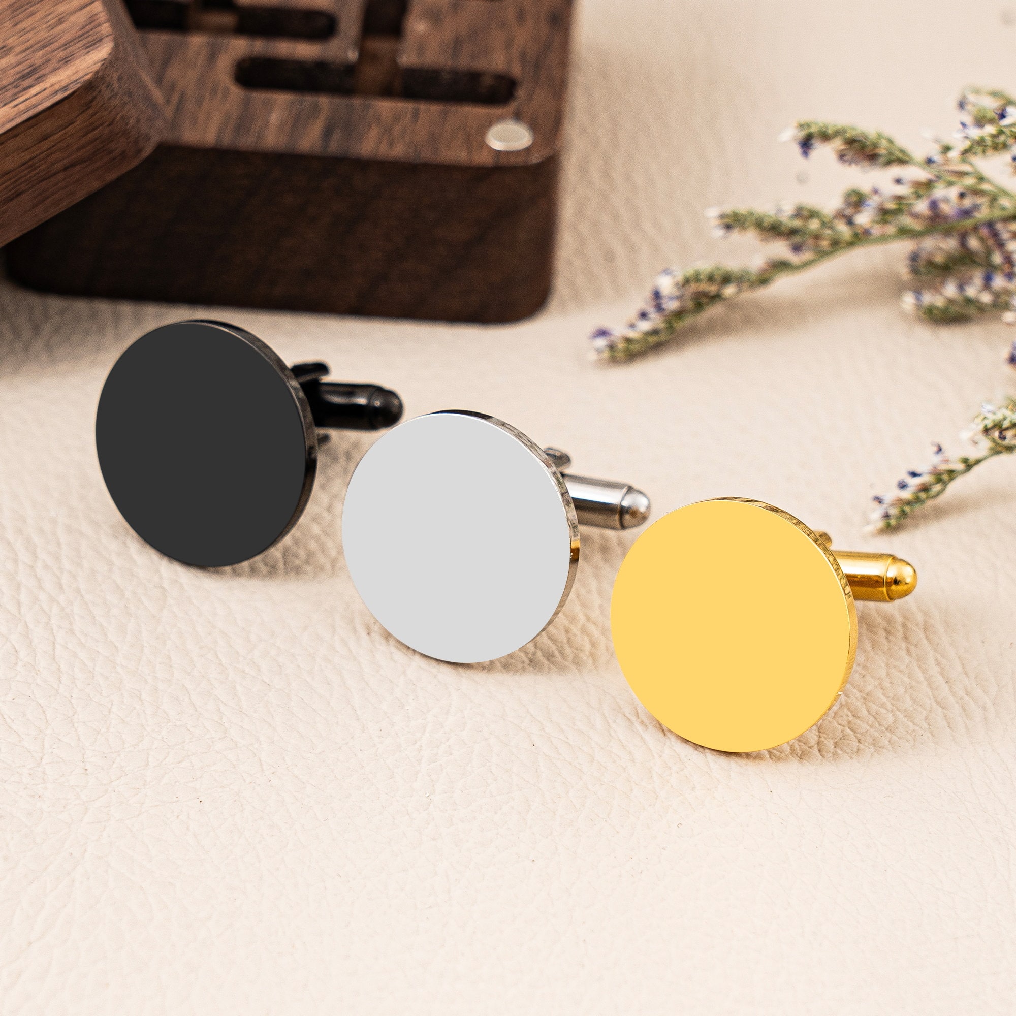 Handwriting Cufflinks, Personalized Metal Cufflinks With Box, Wedding ...