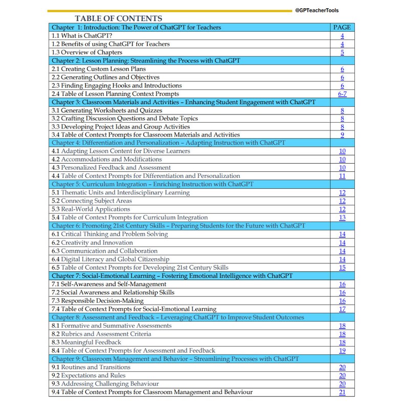 Chat GPT - Teacher Tools - Etsy