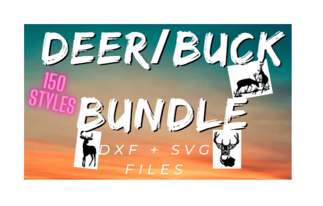 Deer/buck BUNDLE of DXF/SVG Files - Etsy