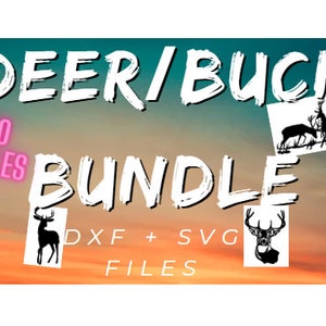 Deer/buck BUNDLE of DXF/SVG Files - Etsy