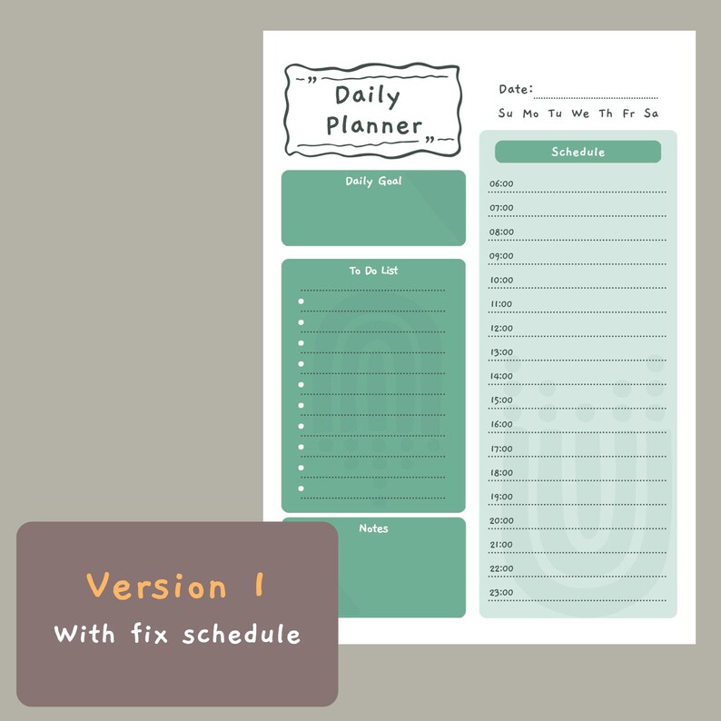 Daily Planner Productivity for Student, Parents or Office Worker Etc ...