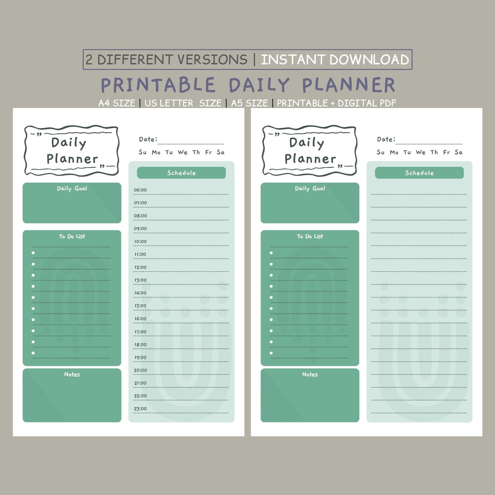 Daily Planner Productivity for Student, Parents or Office Worker Etc ...