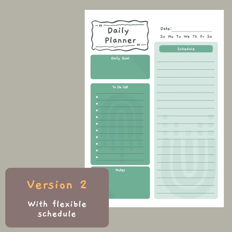 Daily Planner Productivity for Student, Parents or Office Worker Etc ...