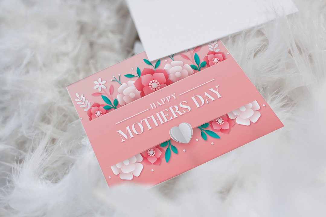 Digital Card Mother's Day Card Printable Seasonal Flowers - Etsy