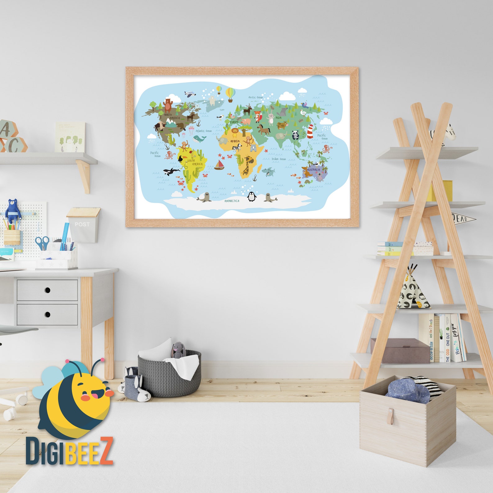 Animal Maps of the World - Etsy