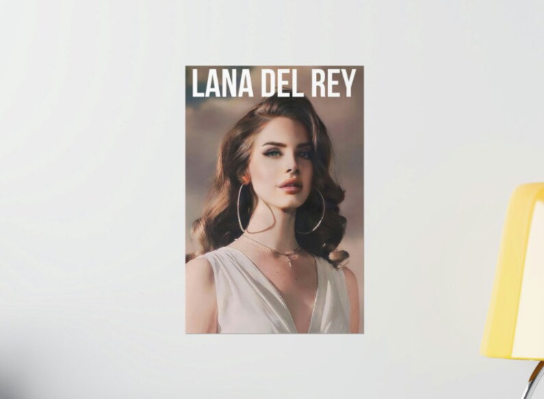 Lana Del Rey Digital Poster Wall Art Decoration Living Room Art Work ...