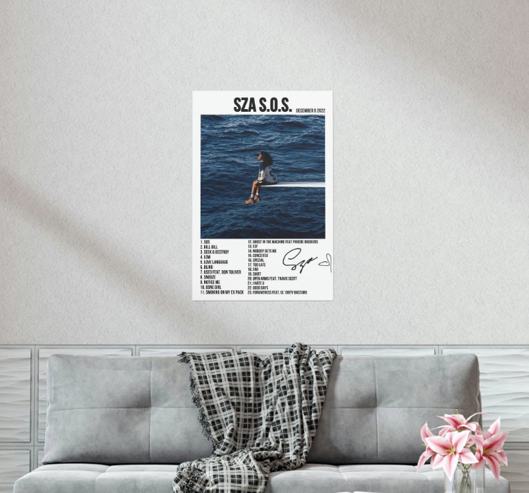 Custom SZA Album Cover Digital Poster Print Tracklist SZA Signature ...