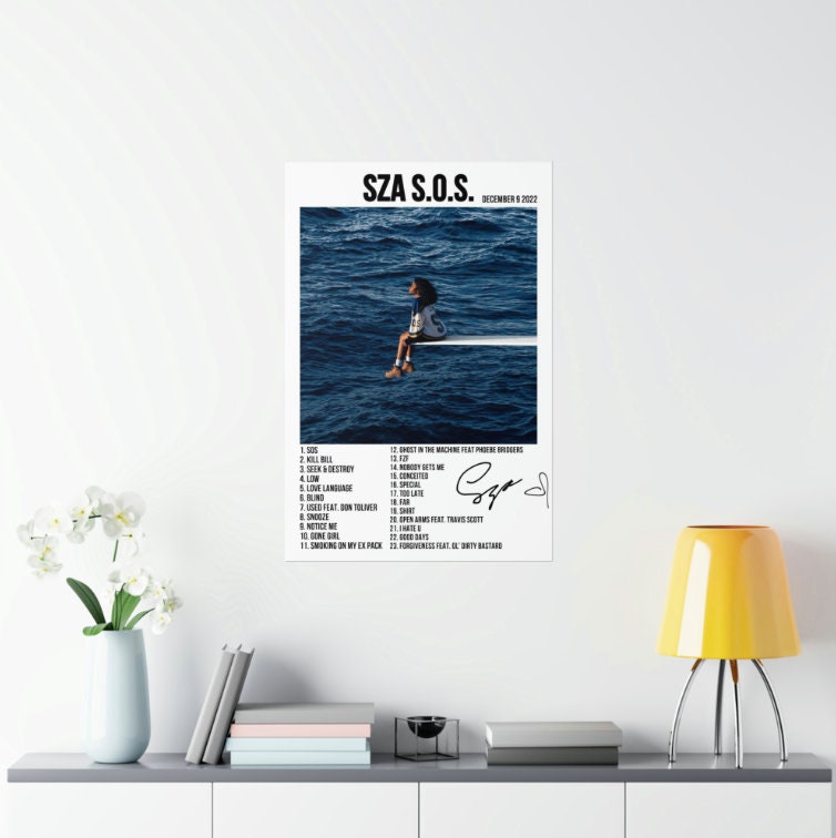 Custom SZA Album Cover Digital Poster Print Tracklist SZA Signature ...