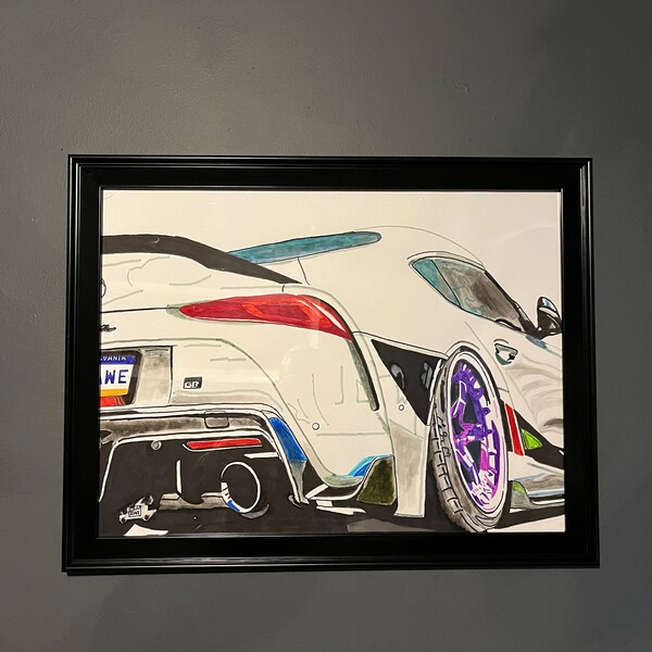 Toyota Supra Painting - Etsy