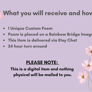 Custom Healing Poem Pet Loss Pet Memorial for Grieving Owners ...