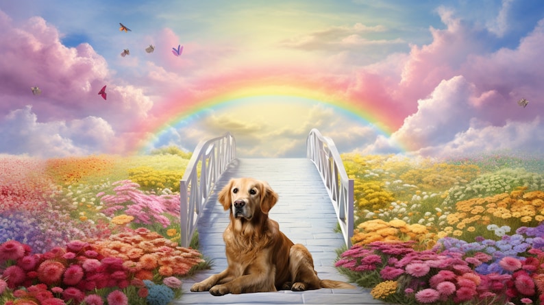 Personalized Rainbow Bridge Pet Memorial DIGITAL DOWNLOAD Pet Loss Gift ...
