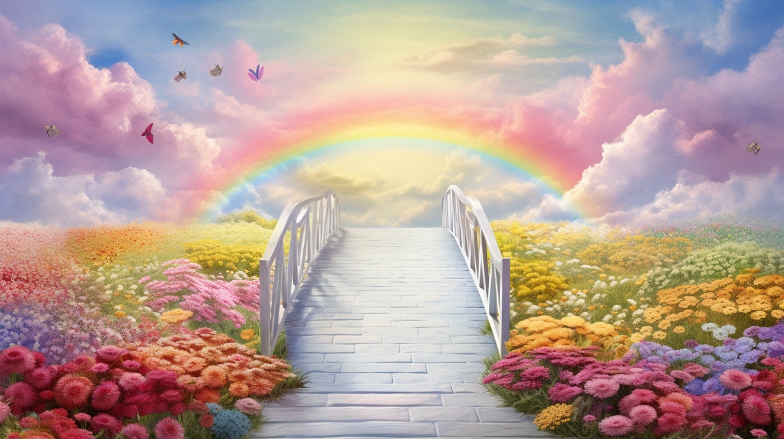 Personalized Rainbow Bridge Pet Memorial DIGITAL DOWNLOAD Pet Loss Gift ...