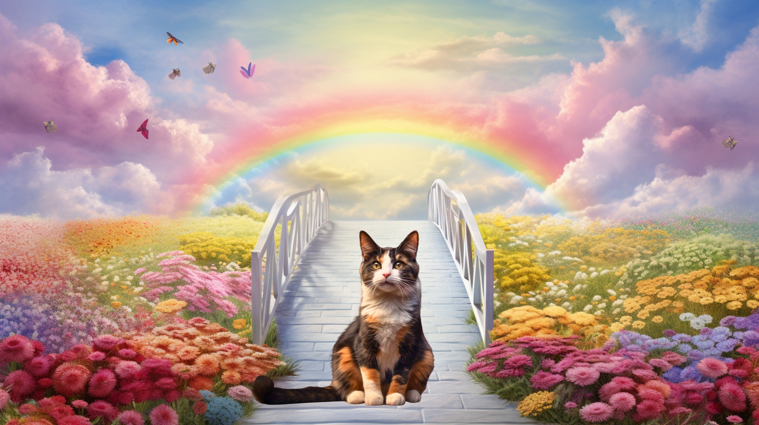 Rainbow Bridge Pet Memorial Digital Download, Pet Memorial of Heaven ...