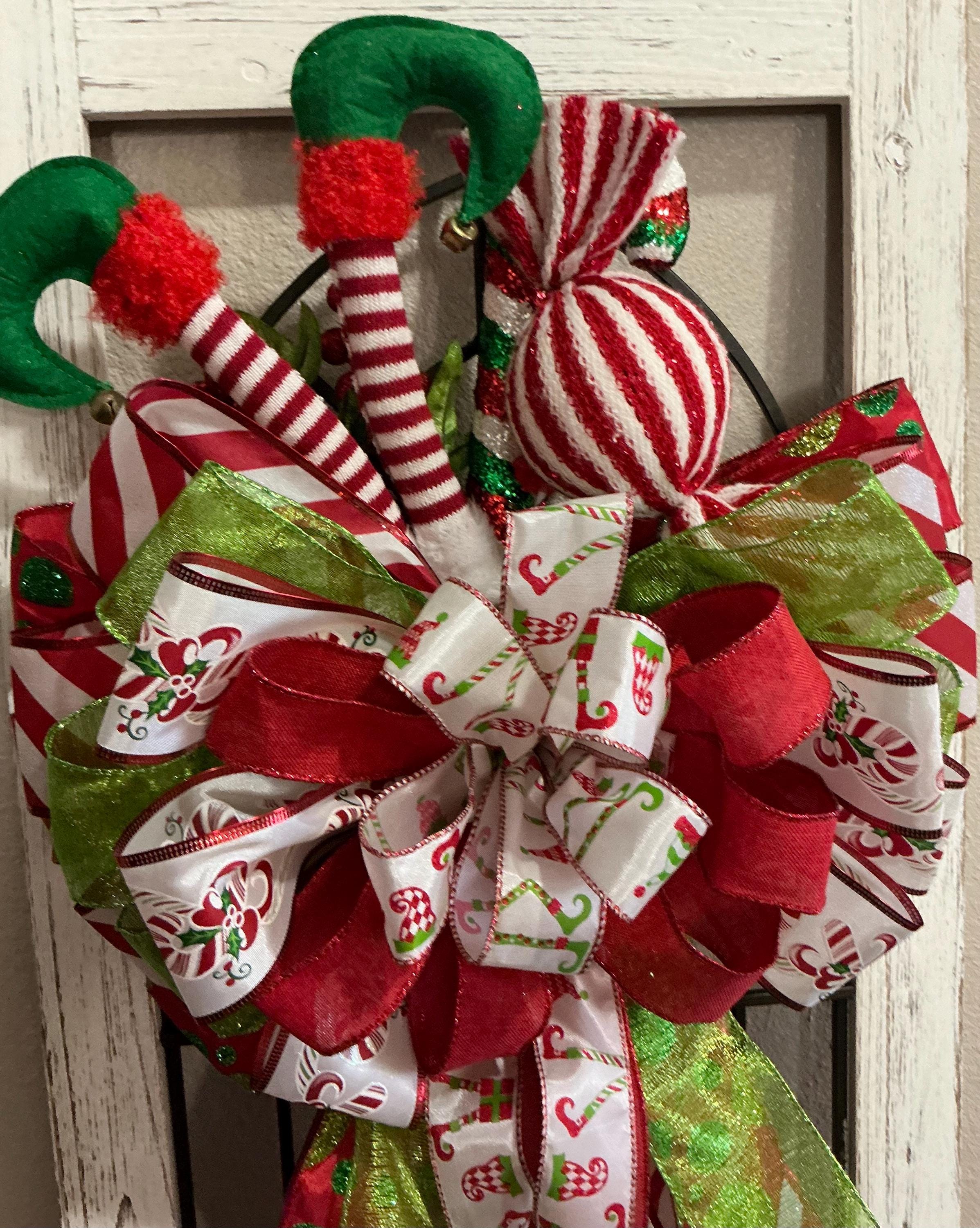 Christmas Tree Topper, Candy Cane Tree Topper, Elf Tree Topper, Snowman ...