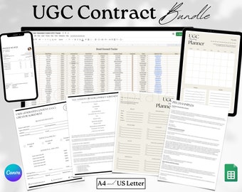 Professional UGC Creator Contract Template, Creator Agreement Template ...