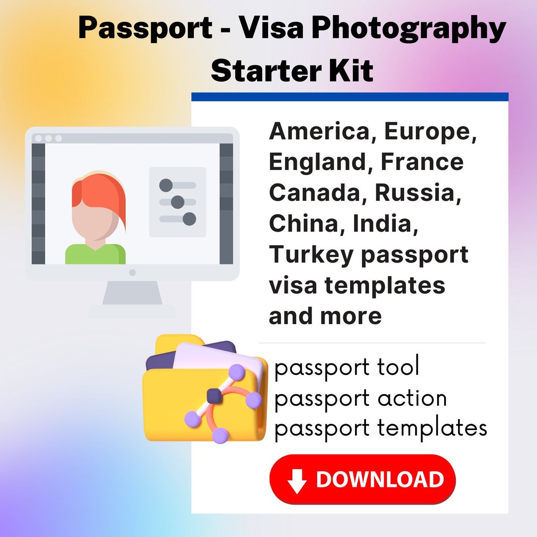 Plantilla de foto de pasaporte, plantilla de pasaporte americano ...