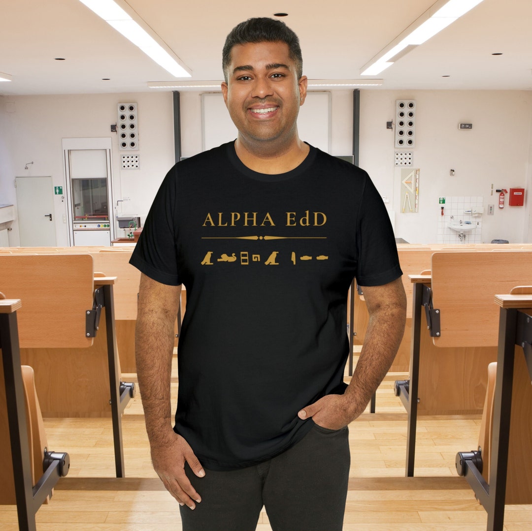 Alpha Edd Glyphs Black Jersey Short Sleeve Tee - Etsy