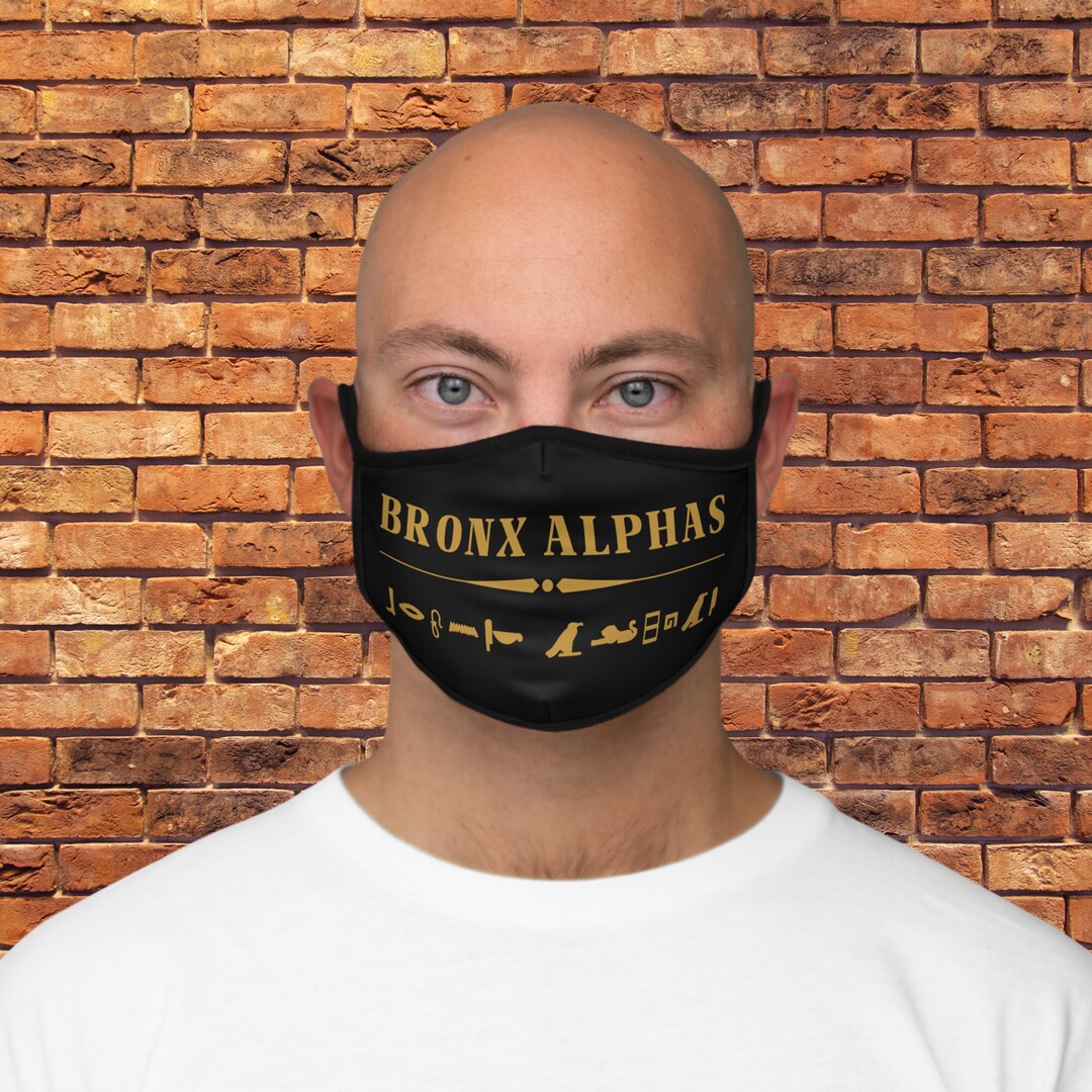 Bronx Alphas Glyphs Fitted Face Mask - Etsy