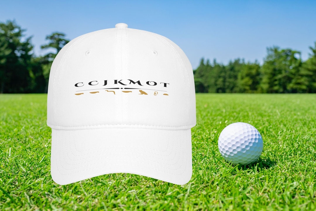 Black and Gold CCJKMOT Glyphs Low Profile Baseball Cap - Etsy