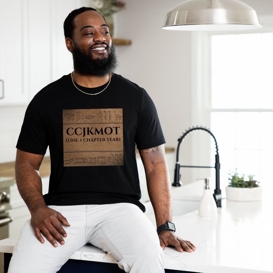 Custom CCJKMOT Chapter Glyphs Black Jersey Short Sleeve Tee - Etsy