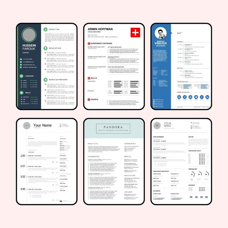 100+ Editable Modern Resume Templates Bundle - Resumes Bundle ...