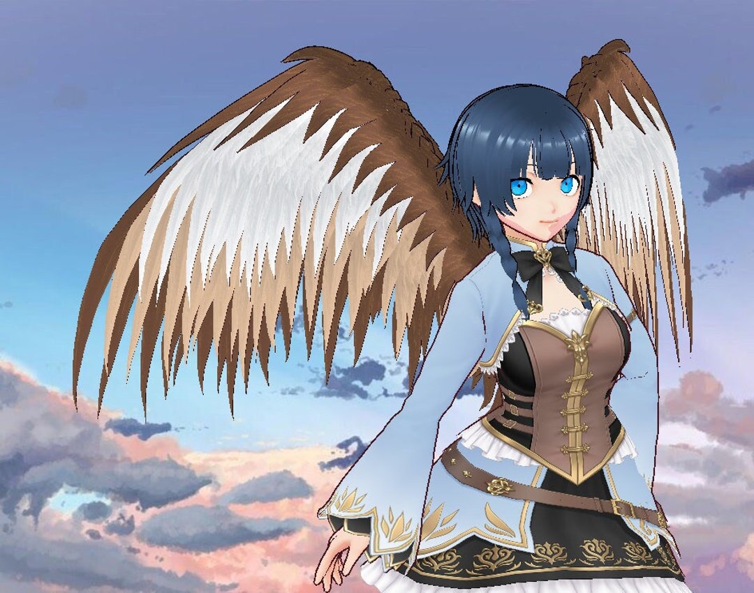 Harpy Wings vroid Hair Preset - Etsy