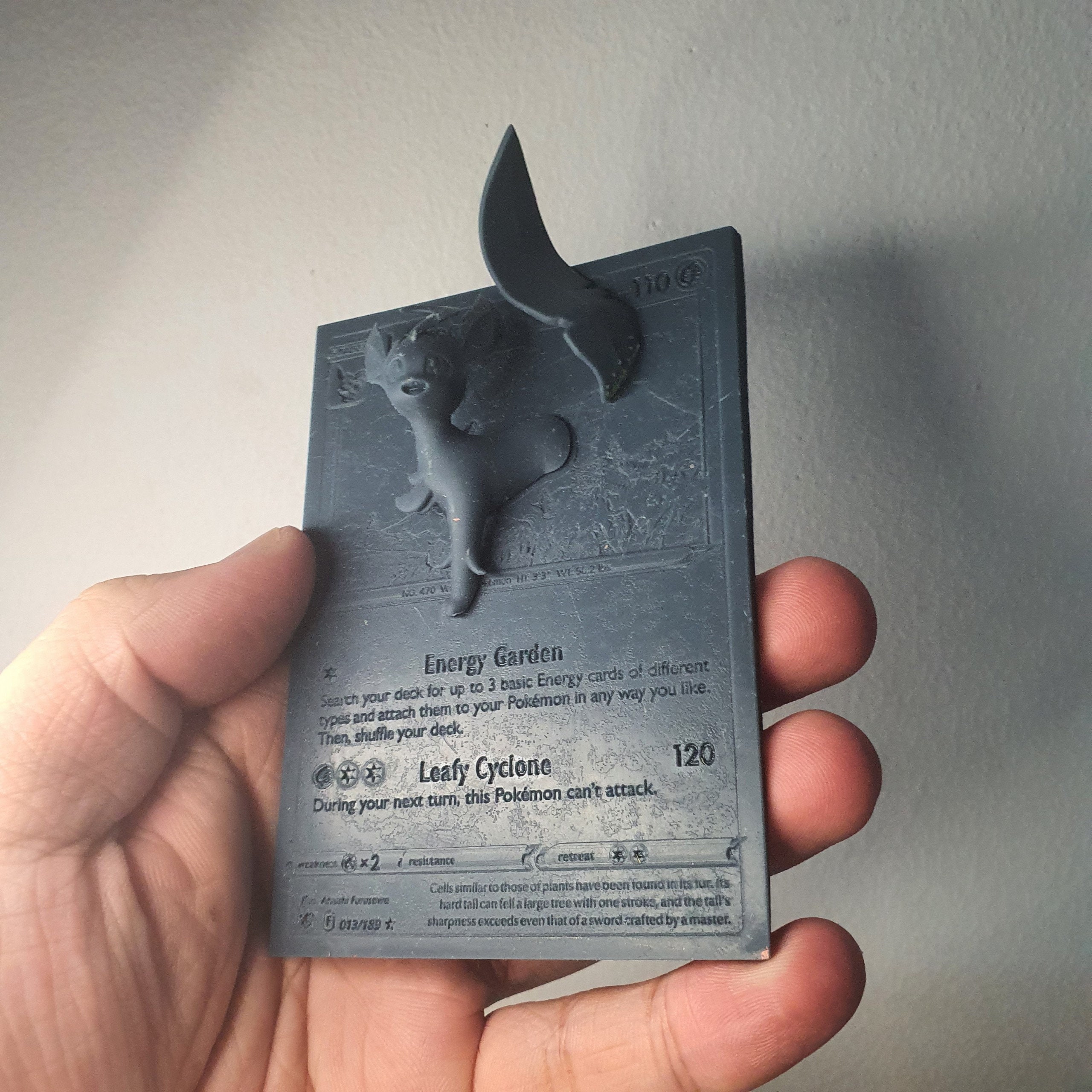 Leafeon 3D / 4D Card Custom 3D Printing File Pokemon - Etsy