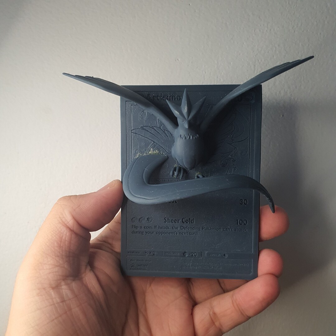 Articuno 3D / 4D Card Custom 3D Printing File Pokemon - Etsy