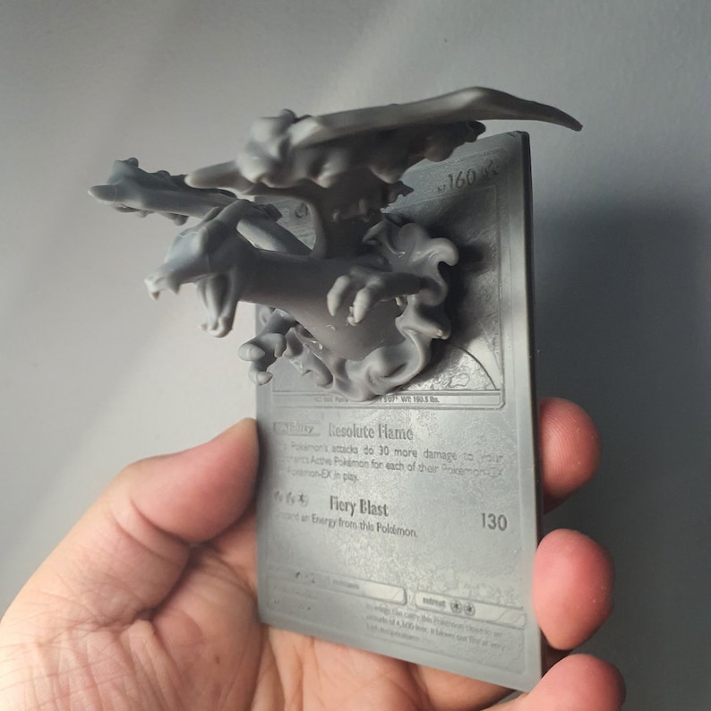 Charizard 3D / 4D Card - Custom 3D Printing File - Pokemon - Etsy