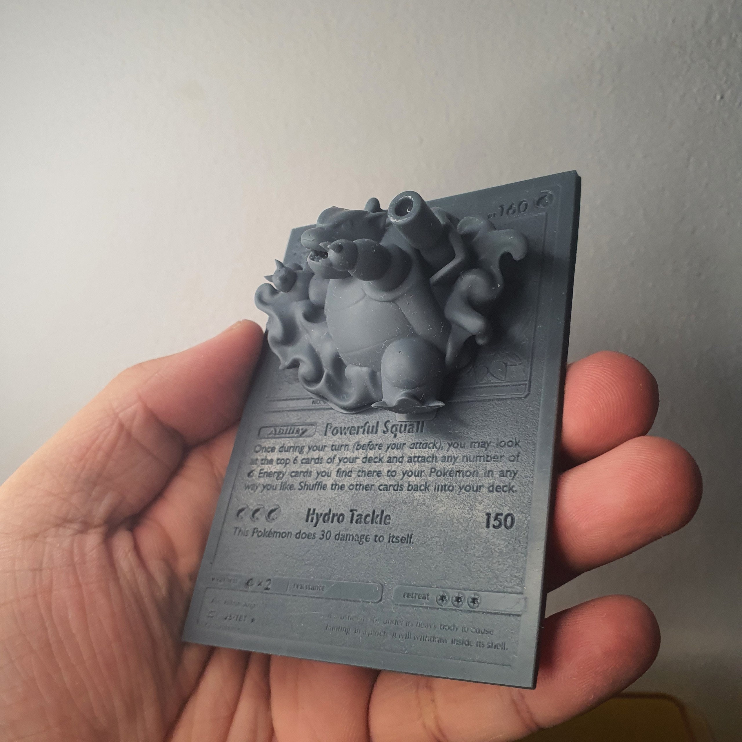Blastoise 3D / 4D Card Custom 3D Printing File Pokemon - Etsy