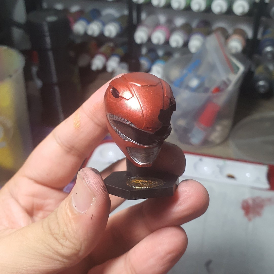 Skull of Red Zyuranger/red Ranger Helmet Custom 3D Printing File - Etsy