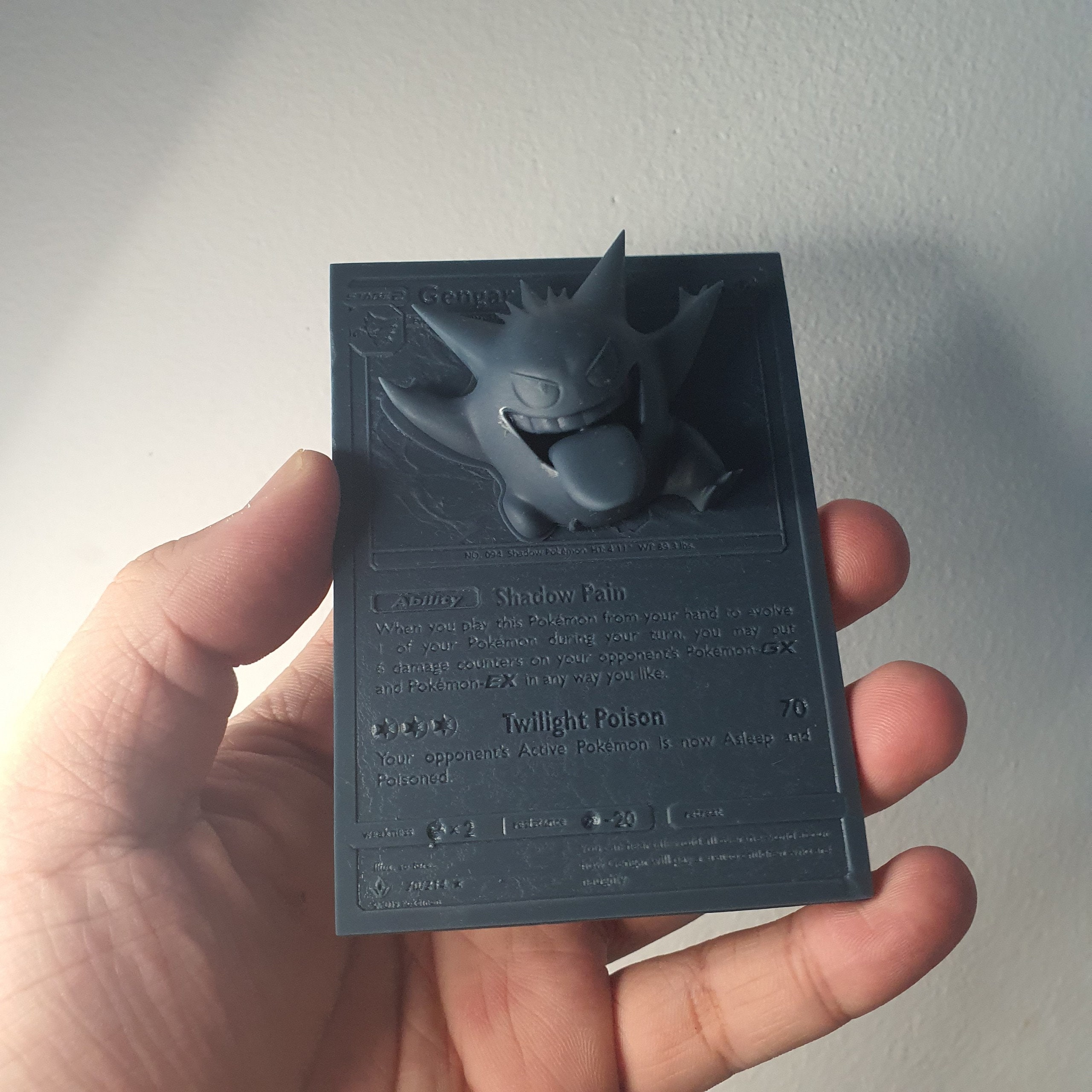 Gengar - 3D / 4D Card - Custom 3D Printing File - Pokemon - Etsy