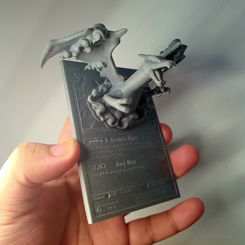 Charizard 3D / 4D Card - Custom 3D Printing File - Pokemon - Etsy