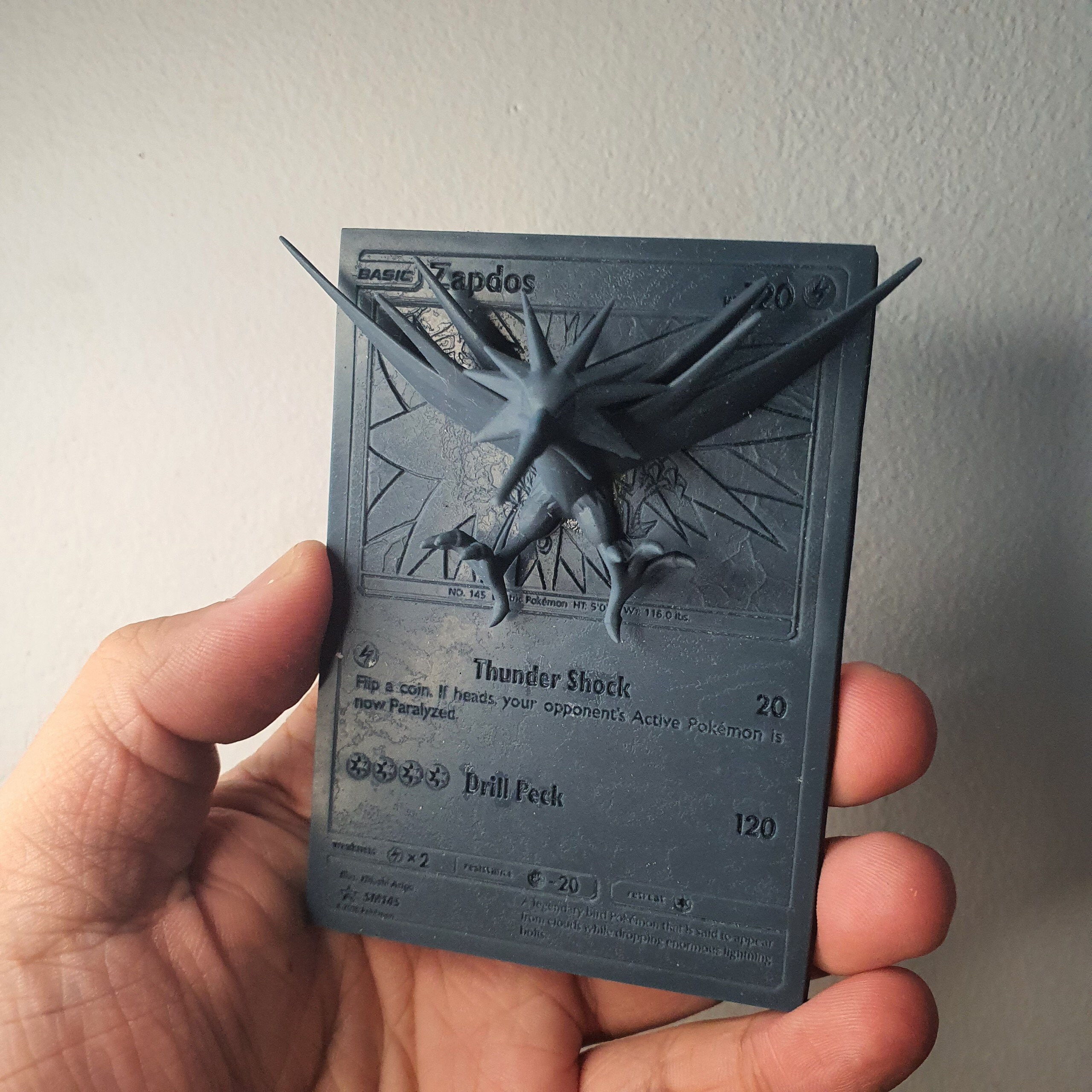 Zapdos - 3D / 4D Card - Custom 3D Printing File - Pokemon - Etsy