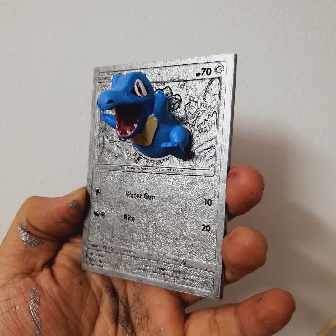Totodile 3D / 4D Card Custom 3D Printing File Pokemon - Etsy