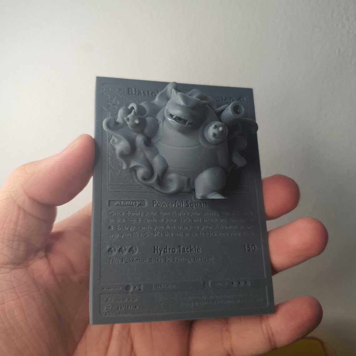 Blastoise 3D / 4D Card Custom 3D Printing File Pokemon - Etsy