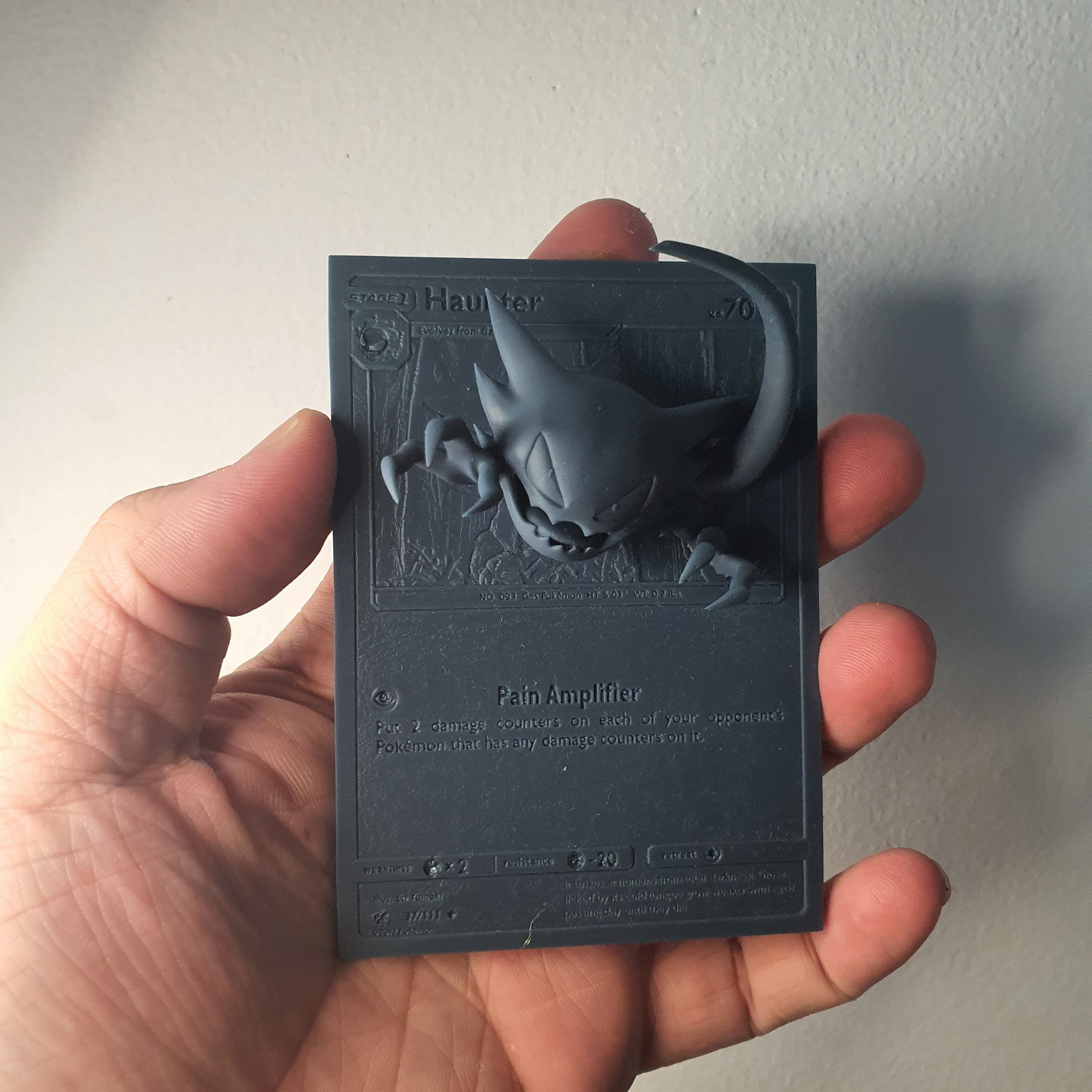 Haunter - 3D / 4D Card - Custom 3D Printing File - Pokemon - Etsy