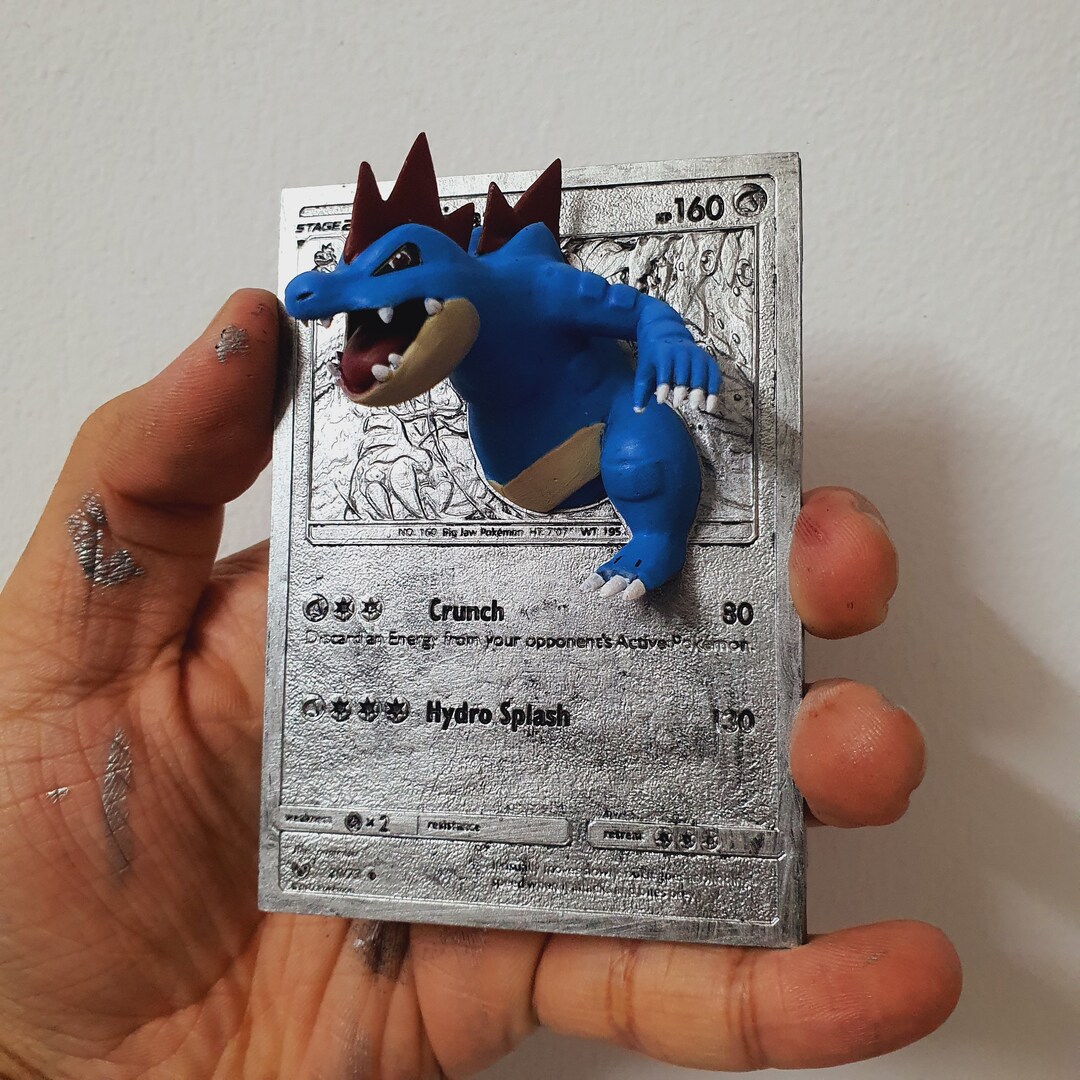Feraligatr - 3D / 4D Card - Custom 3D Printing File - Pokemon - Etsy