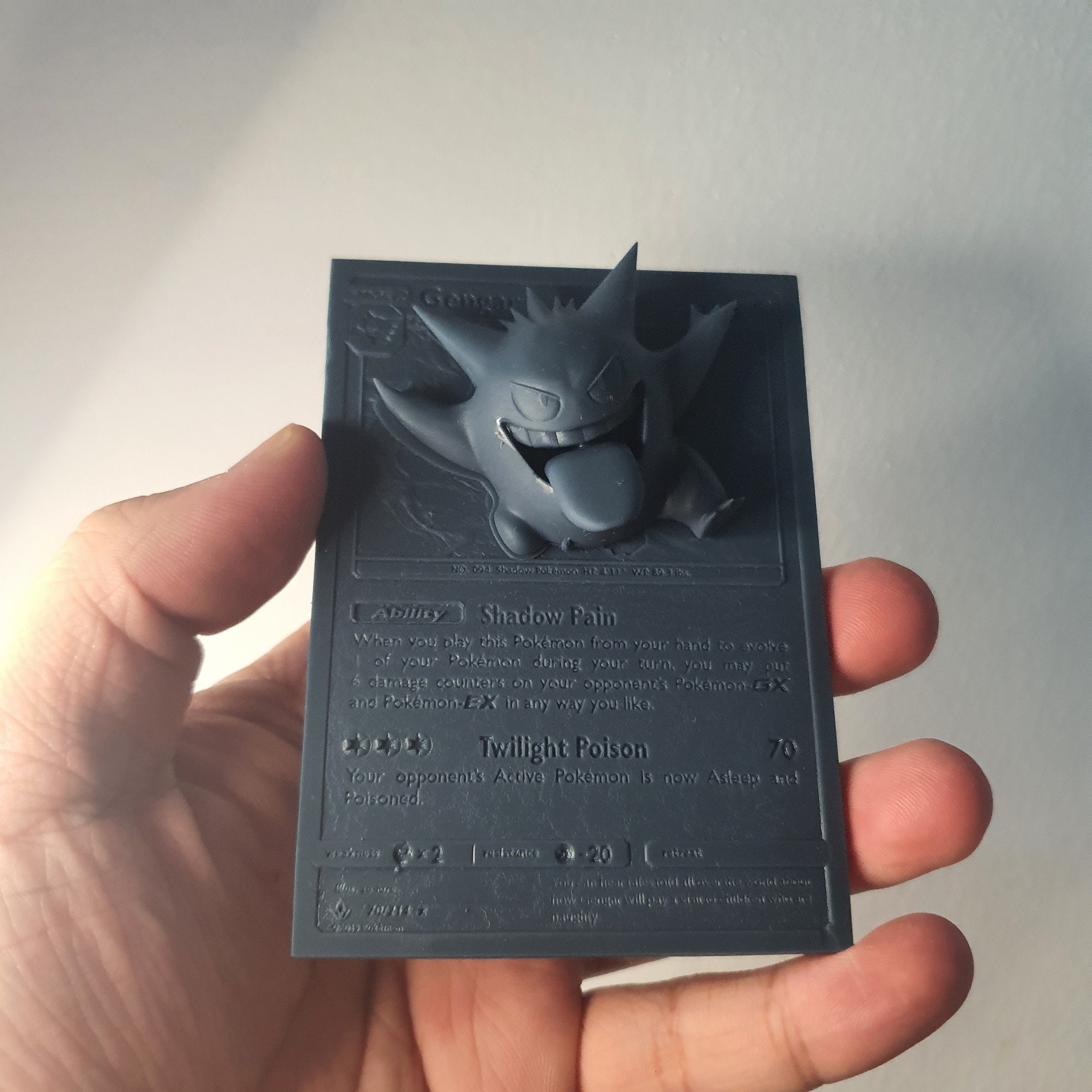 Gengar - 3D / 4D Card - Custom 3D Printing File - Pokemon - Etsy