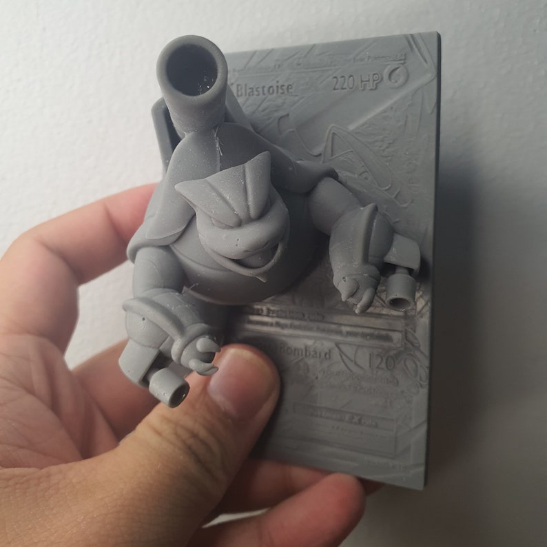 MEGA Blastoise EX 3D / 4D Card Custom 3D Printing File Pokemon - Etsy