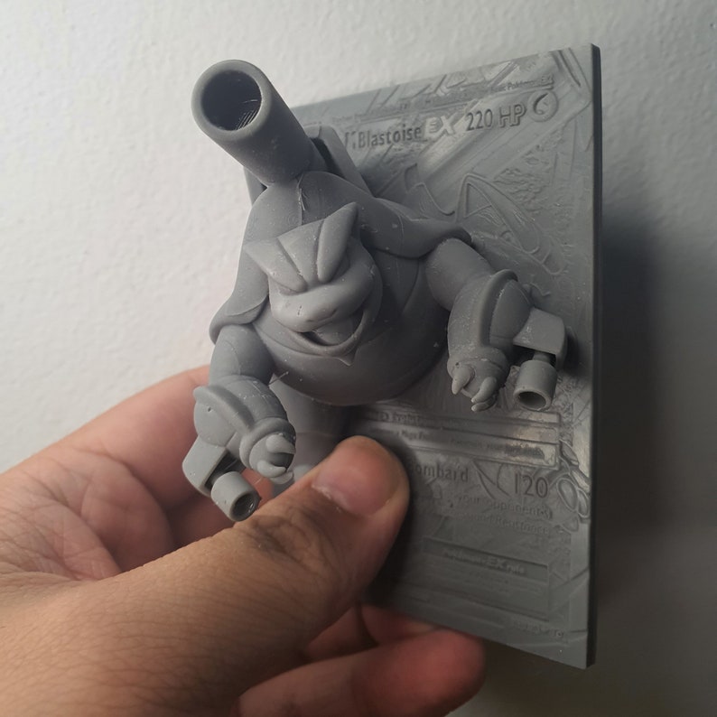 MEGA Blastoise EX 3D / 4D Card Custom 3D Printing File Pokemon - Etsy