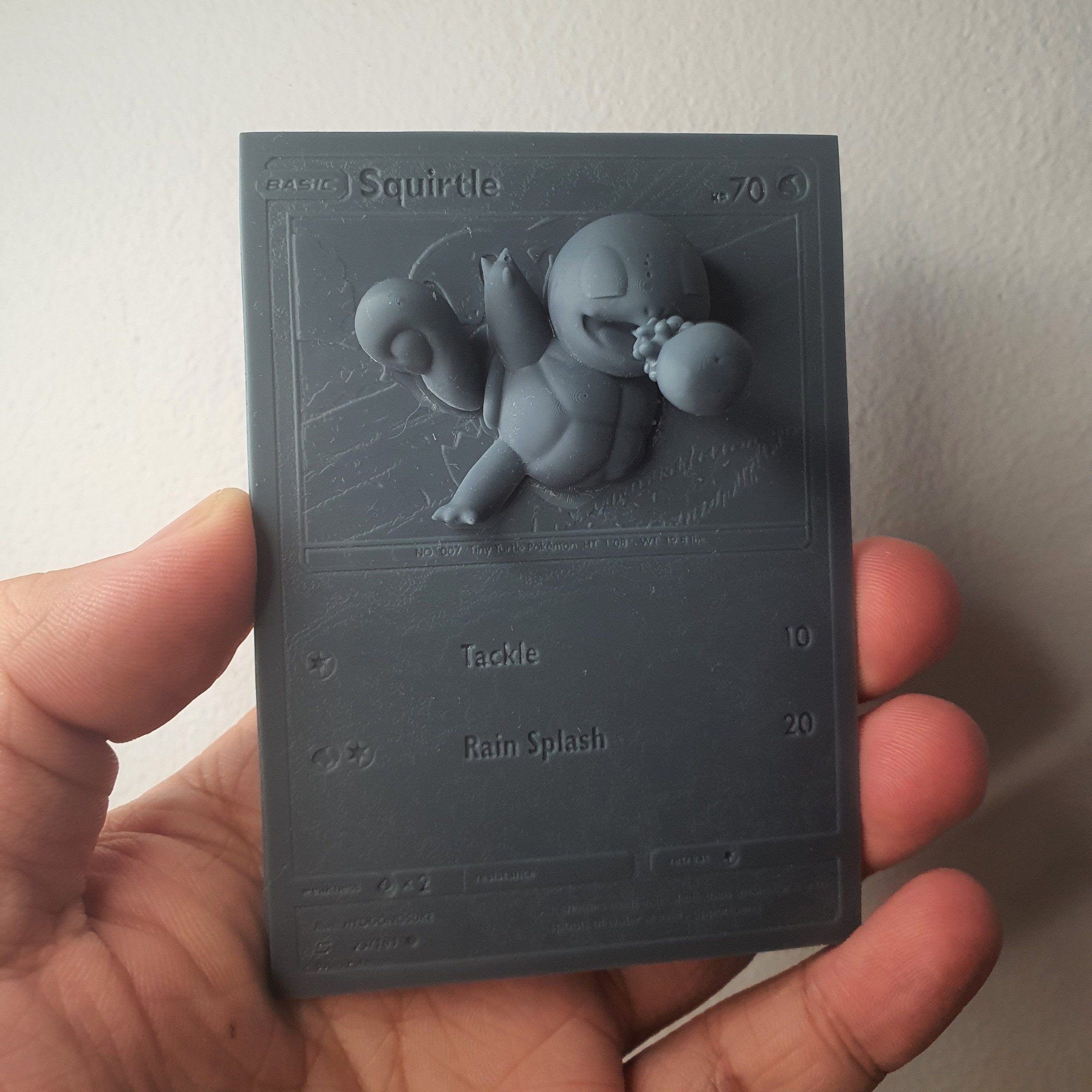Squirtle - 3D / 4D Card - Custom 3D Printing File - Pokemon - Etsy