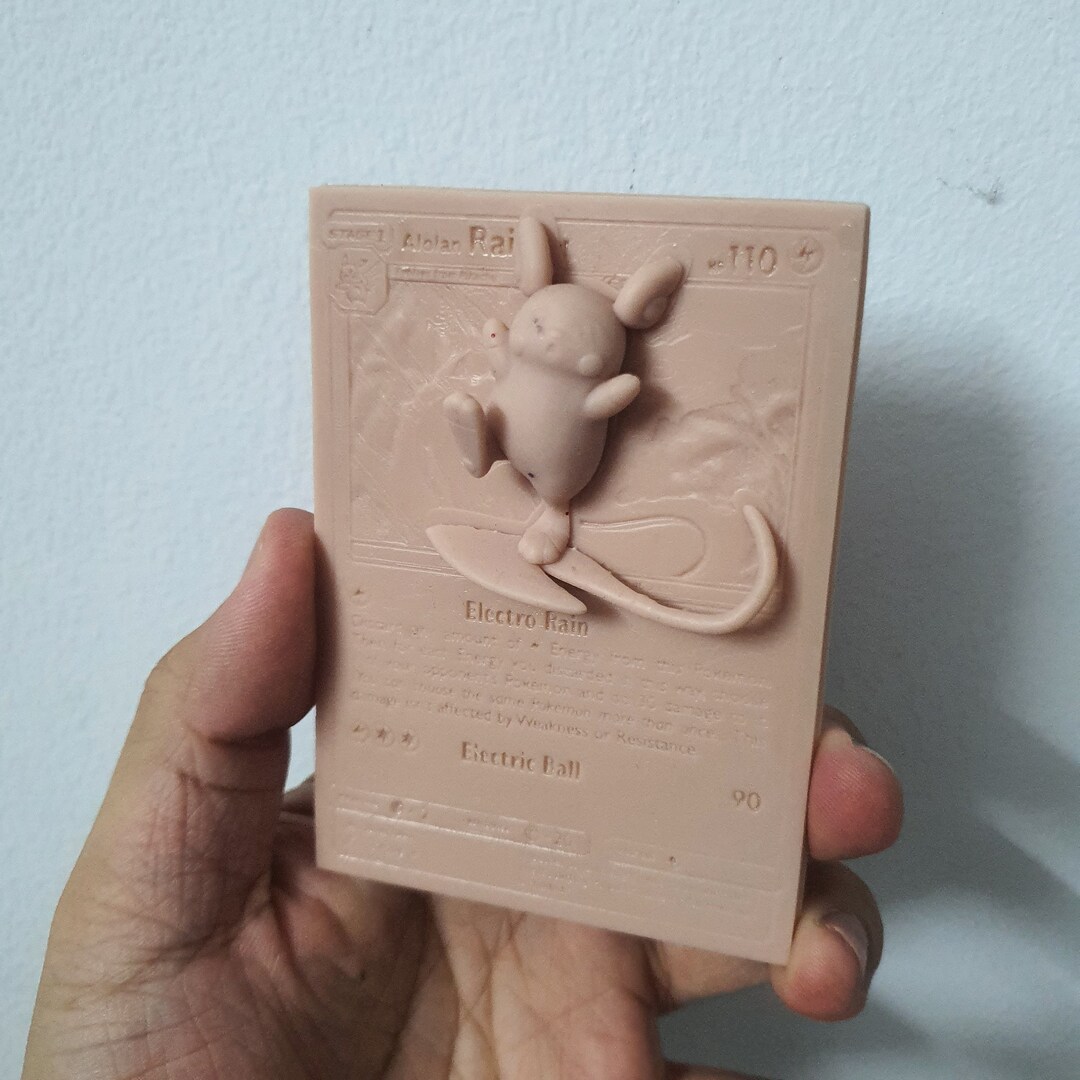 Raichu Alolan - 3D / 4D Card - Custom 3D Printing File - Pokemon - Etsy