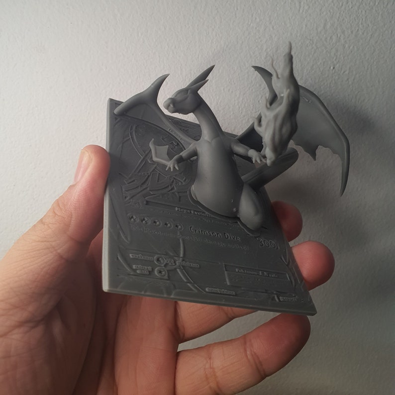 MEGA Charizard Y EX 3D / 4D Card - Custom 3D Printing File - Pokemon - Etsy