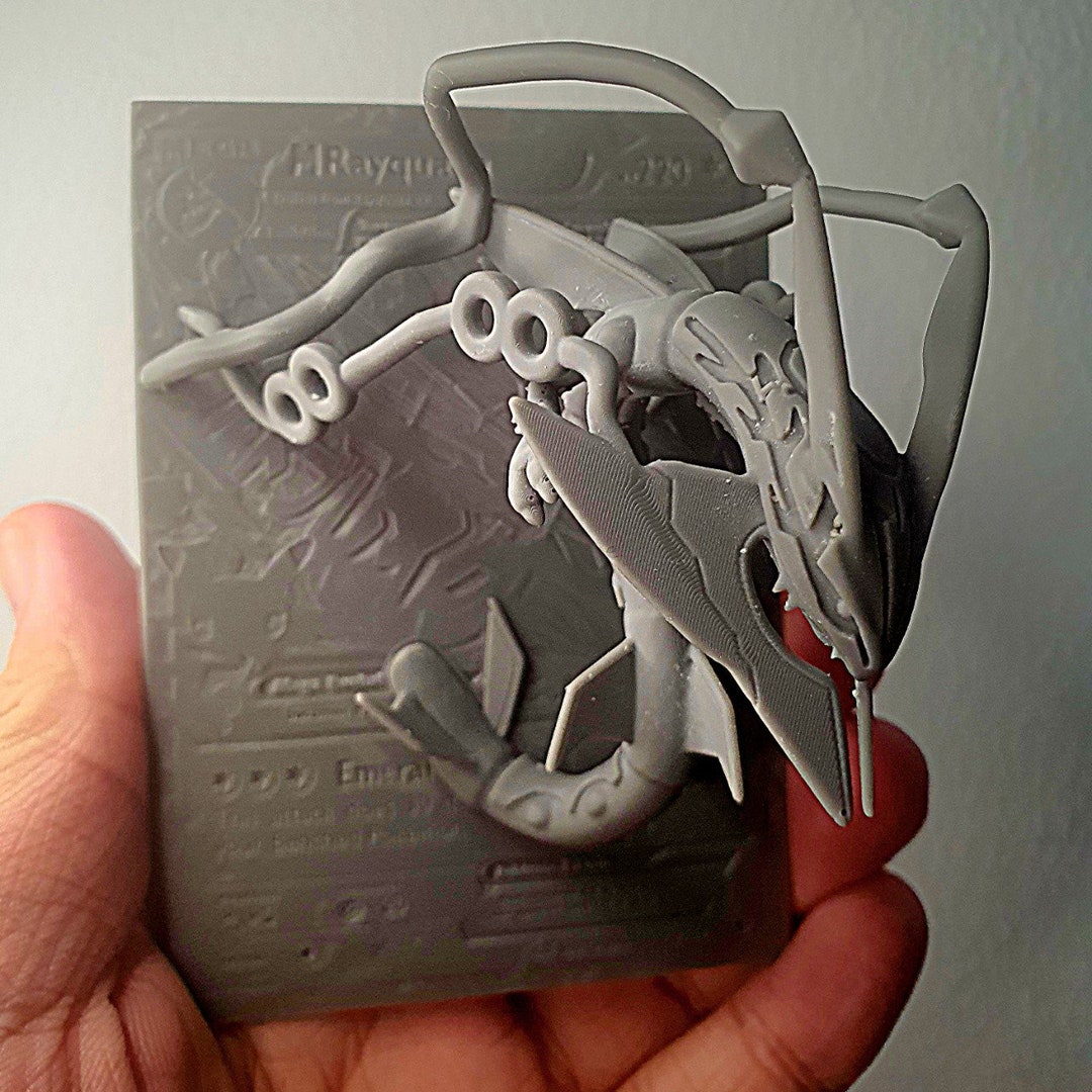 MEGA Rayquaza EX 3D / 4D Card - Custom 3D Printing File - Pokemon - Etsy