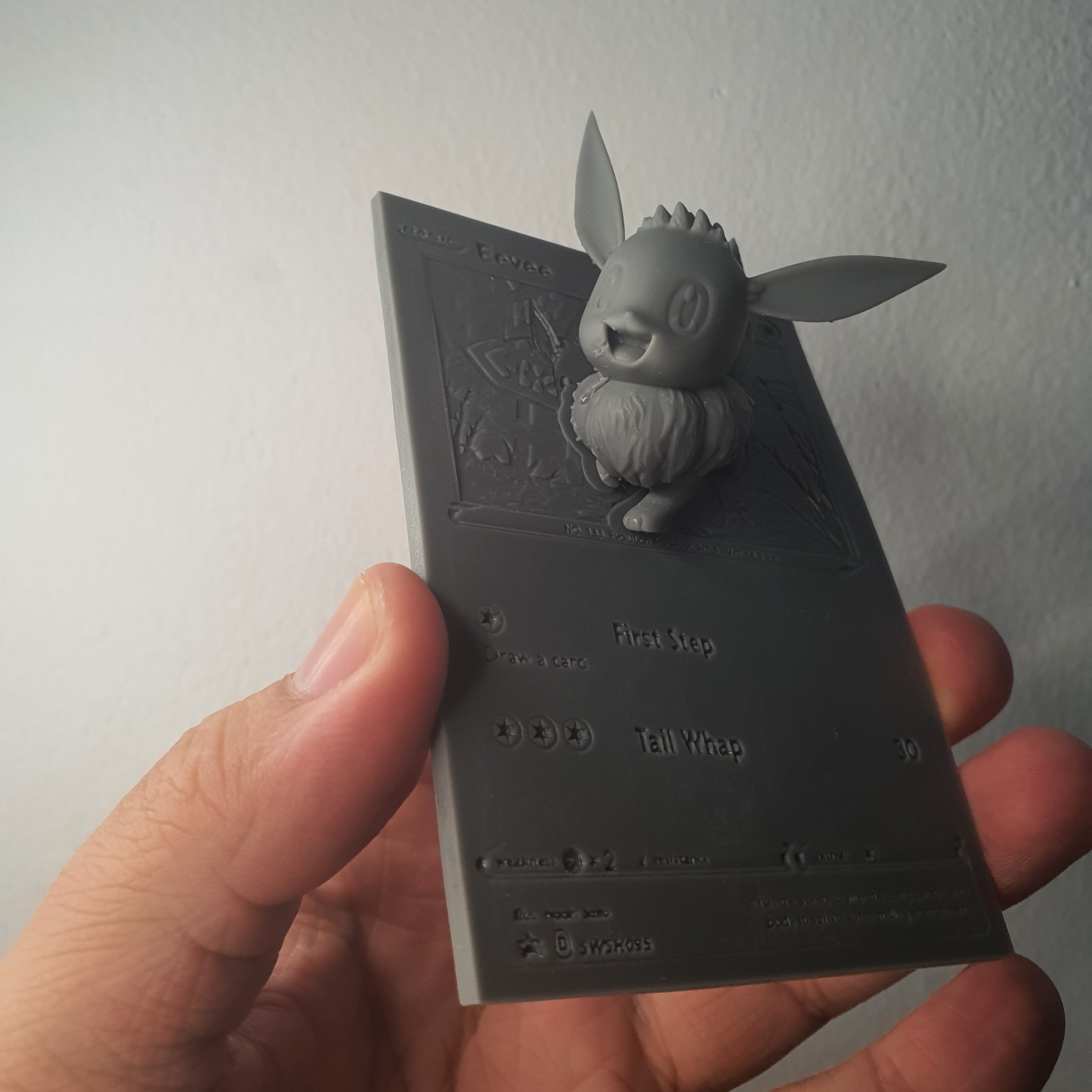Eevee - 3D / 4D Card - Custom 3D Printing File - Pokemon - Etsy