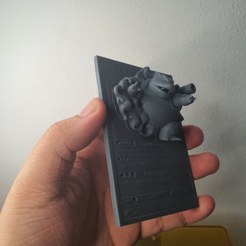 Blastoise - 3D / 4D Card - Custom 3D Printing File - Pokemon - Etsy