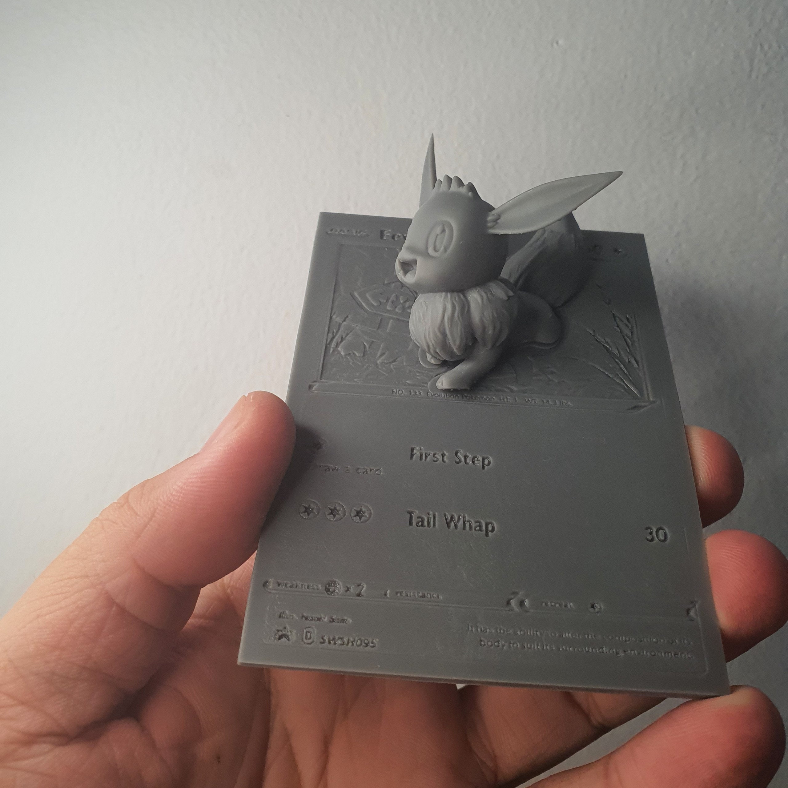 Eevee 3D / 4D Card Custom 3D Printing File Pokemon - Etsy