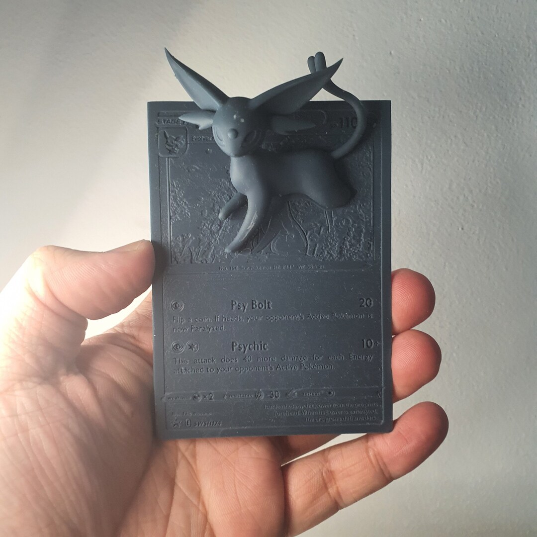 Espeon - 3D / 4D Card - Custom 3D Printing File - Pokemon - Etsy